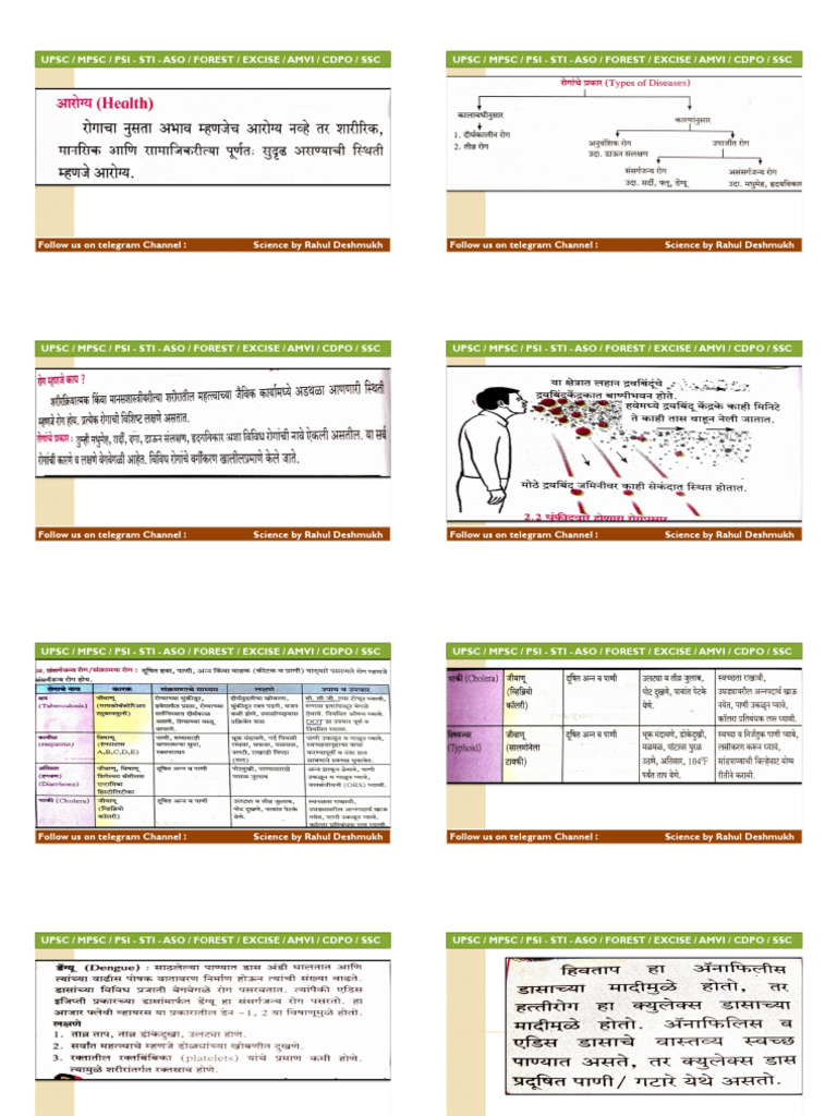 Health and Disease PDF Notes 50 | PDF