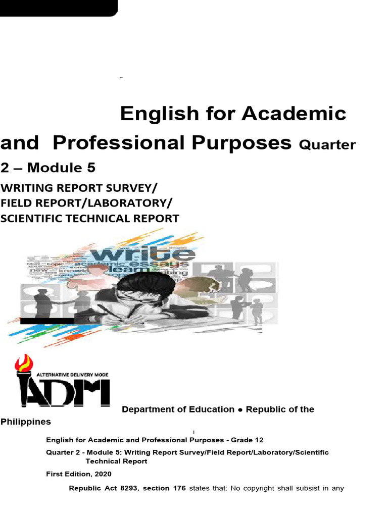 Writing Reports: Survey & Field Guide | PDF | Survey Methodology ...