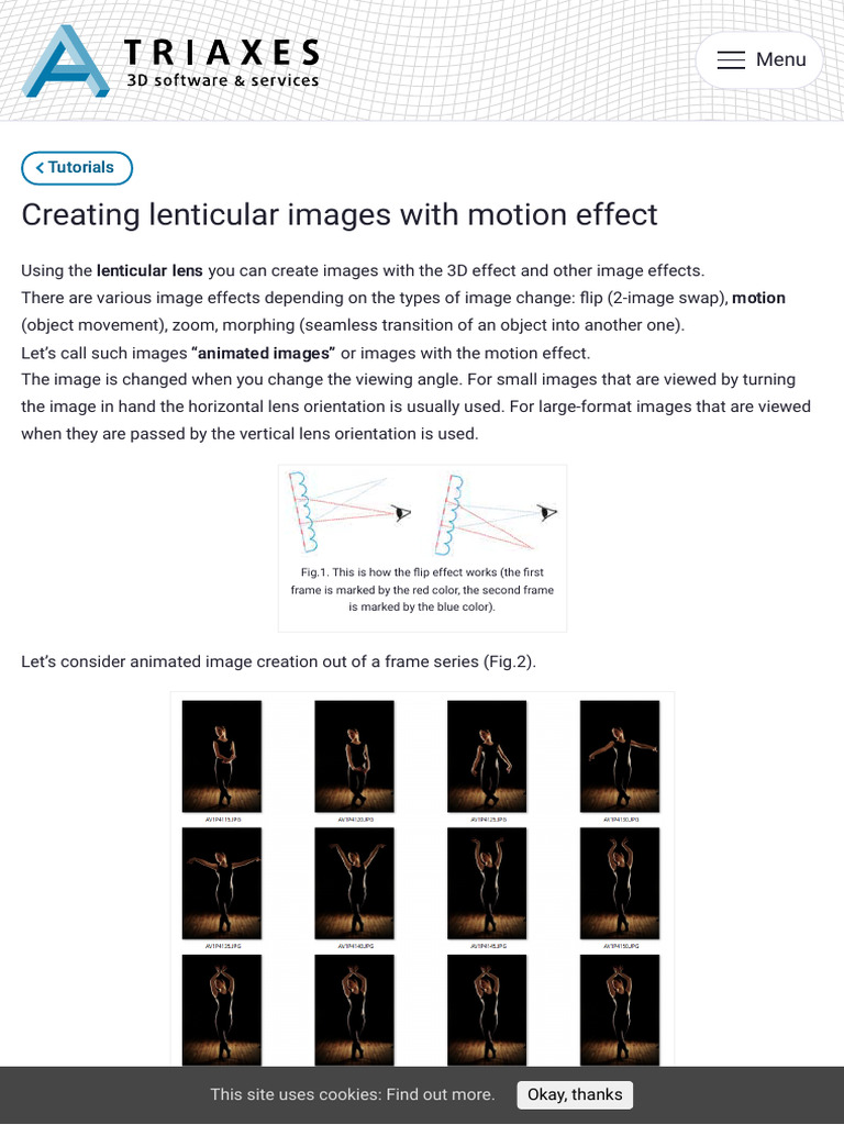 Creating Lenticular Images With Motion Effect - TR | PDF | Computer ...