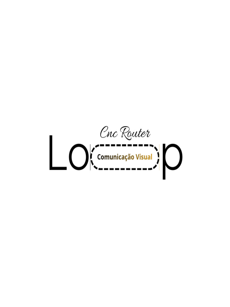Cream Black Typography Loop Brand Logo | PDF