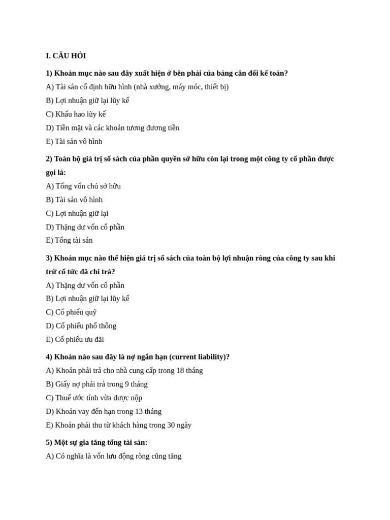 Chapter 2_Financial Statements and Cash Flow | PDF