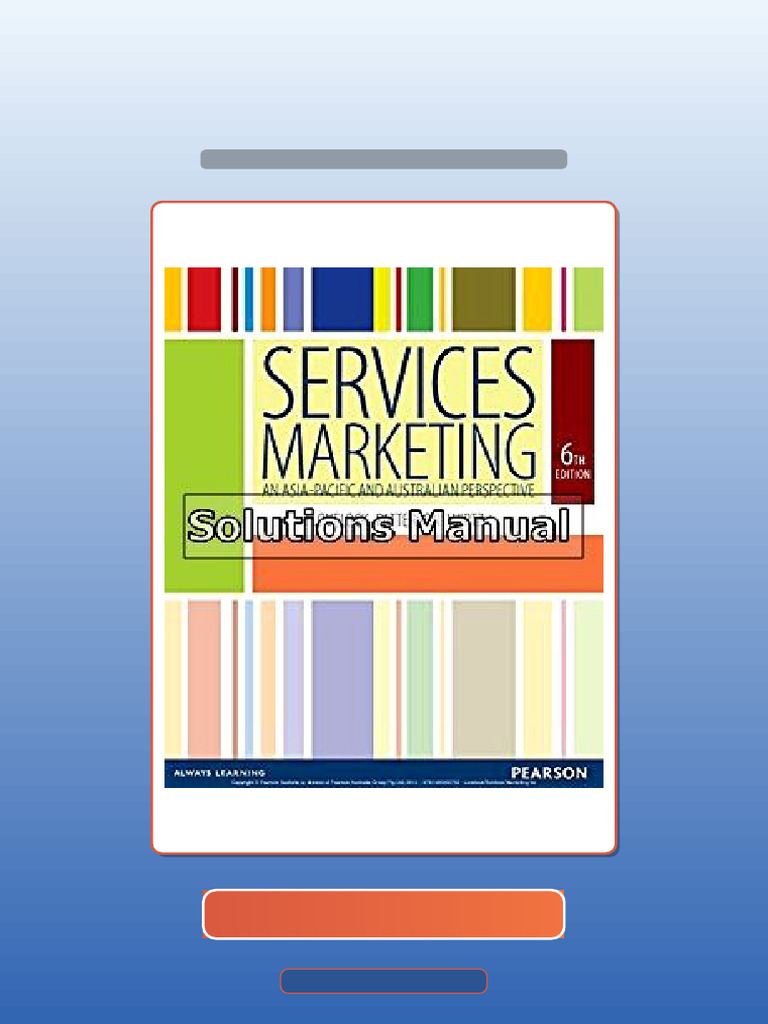 Test Bank of Services Marketing an Asia Pacific and Australian ...