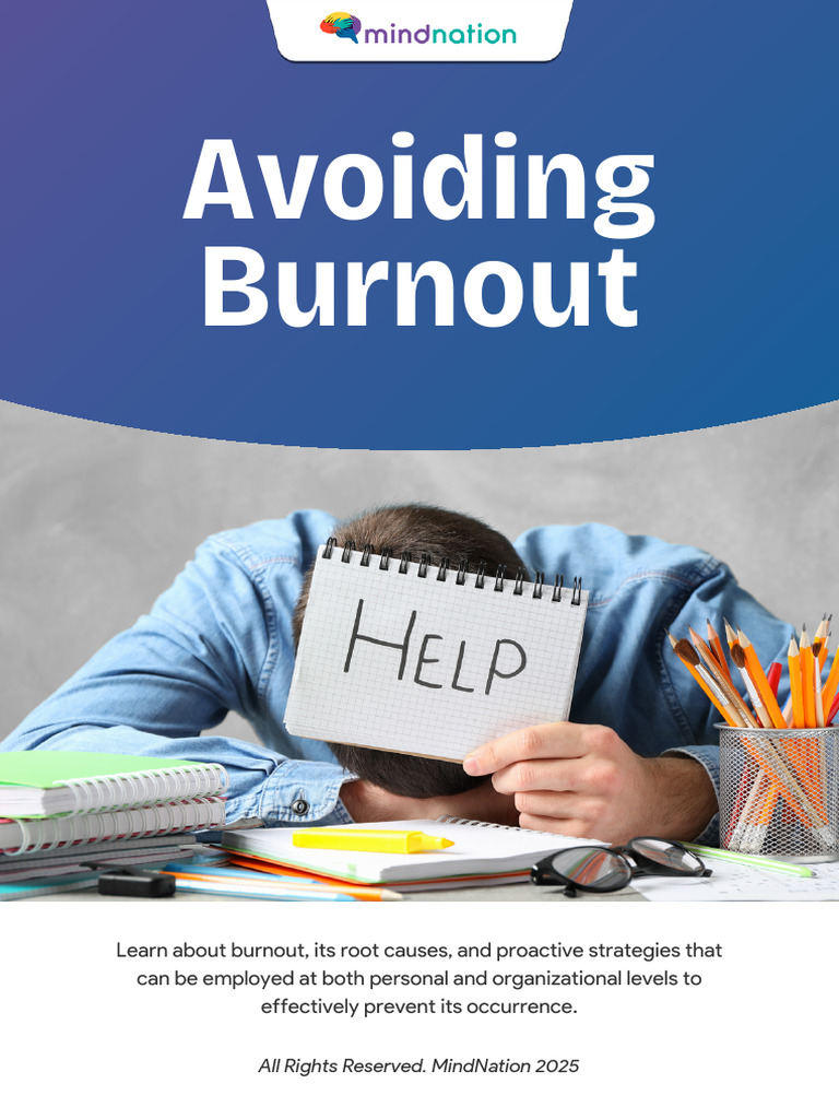 Avoiding Burnout Worksheet | PDF | Occupational Burnout | Copyright