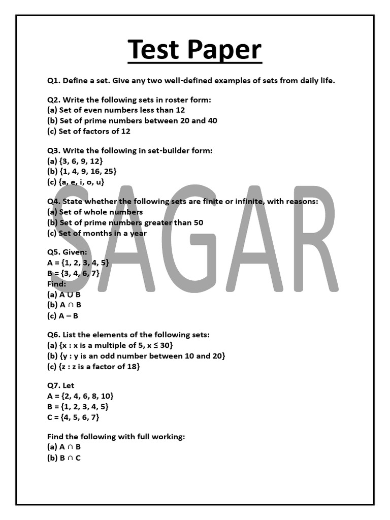 Sets | PDF