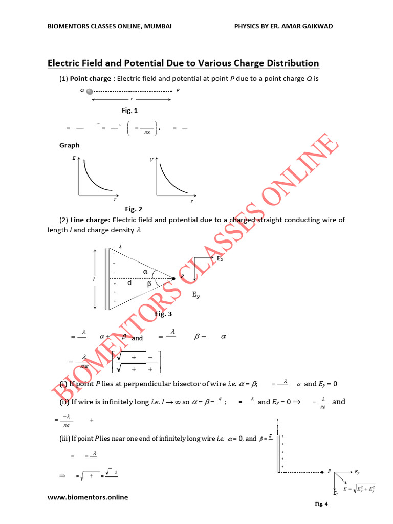 Electric Fields and Potentials Explained | PDF | Electric Field | Sphere