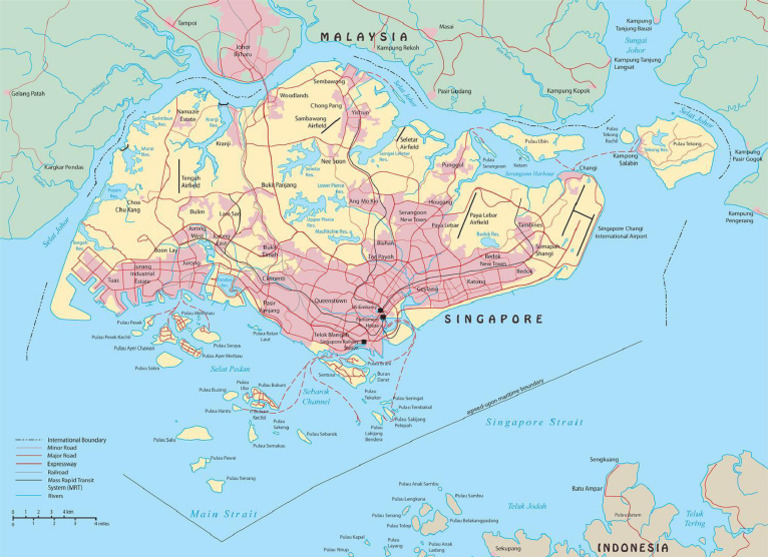 Singapore Map PDF | PDF