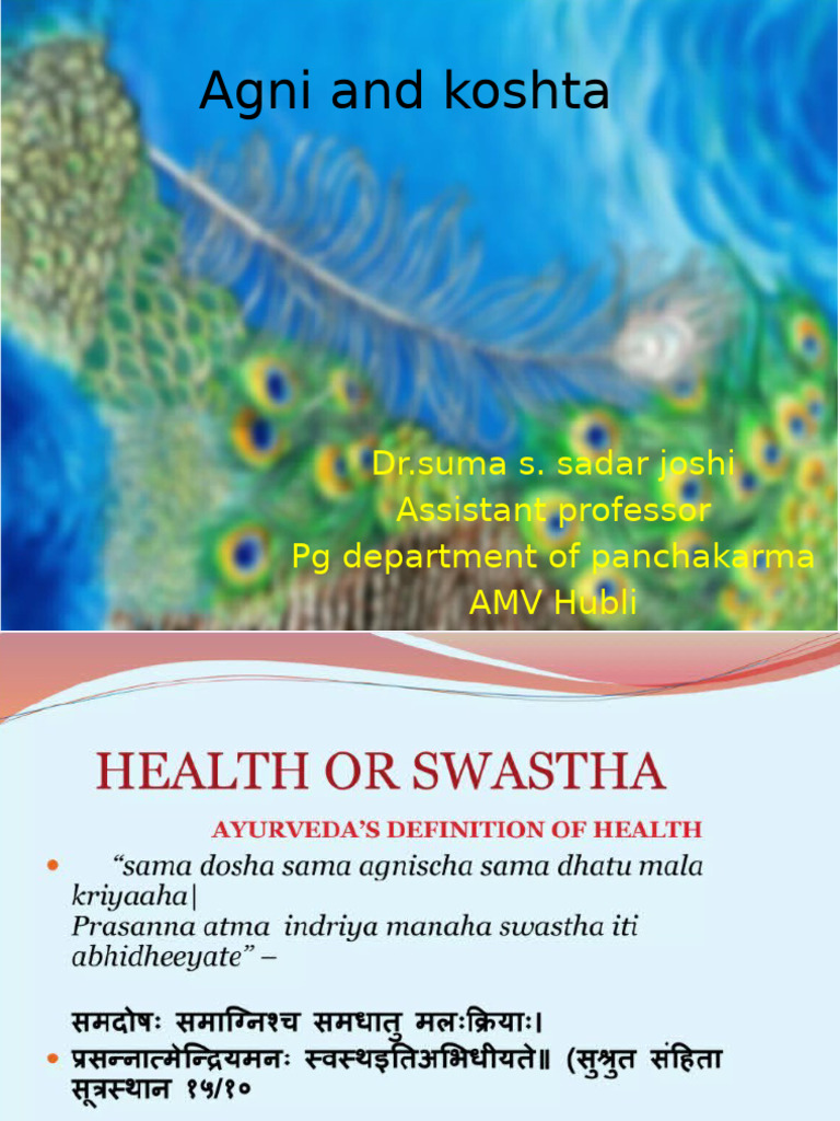 Agni and Koshta Assessment Guide | PDF