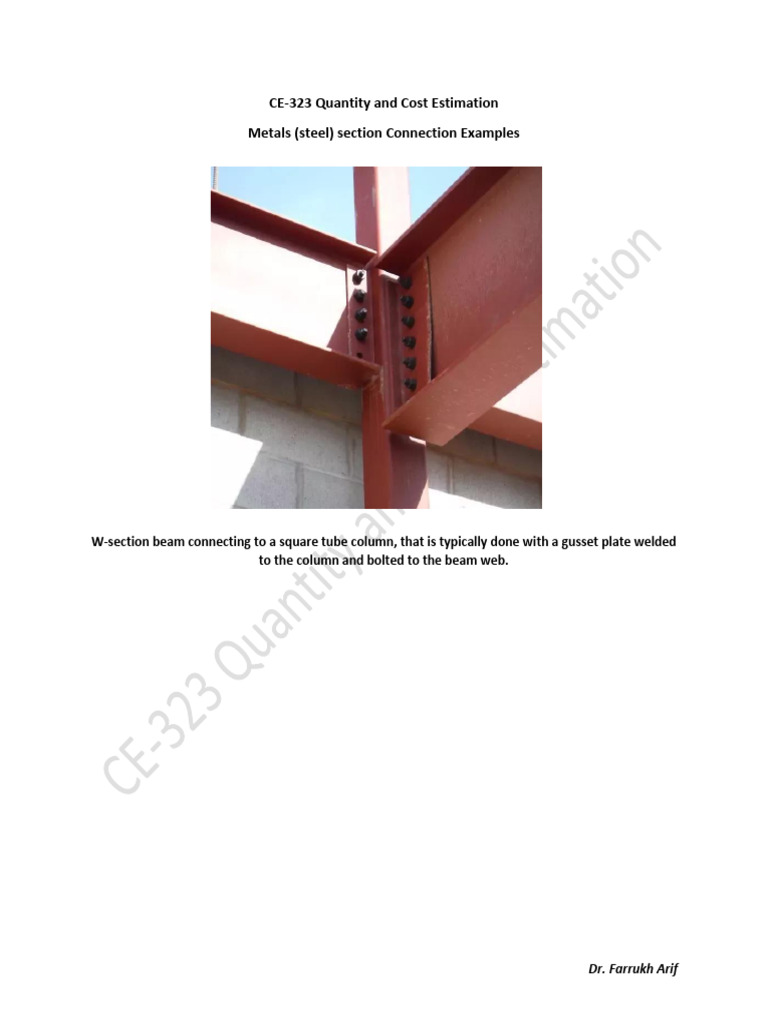 Metal Connection Example Illustrations | PDF