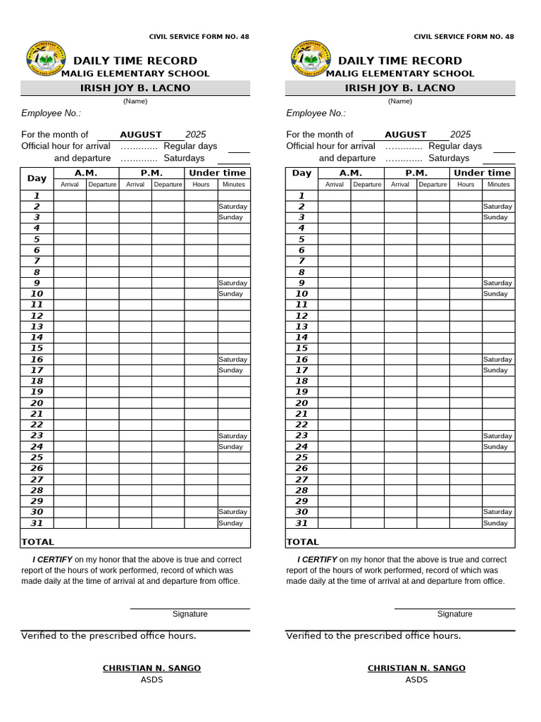 cs-form-48 | PDF