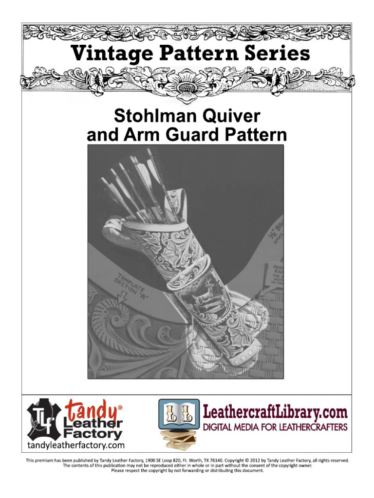 Vintage Pattern Series Stohlman Quiver Arm Guard | PDF
