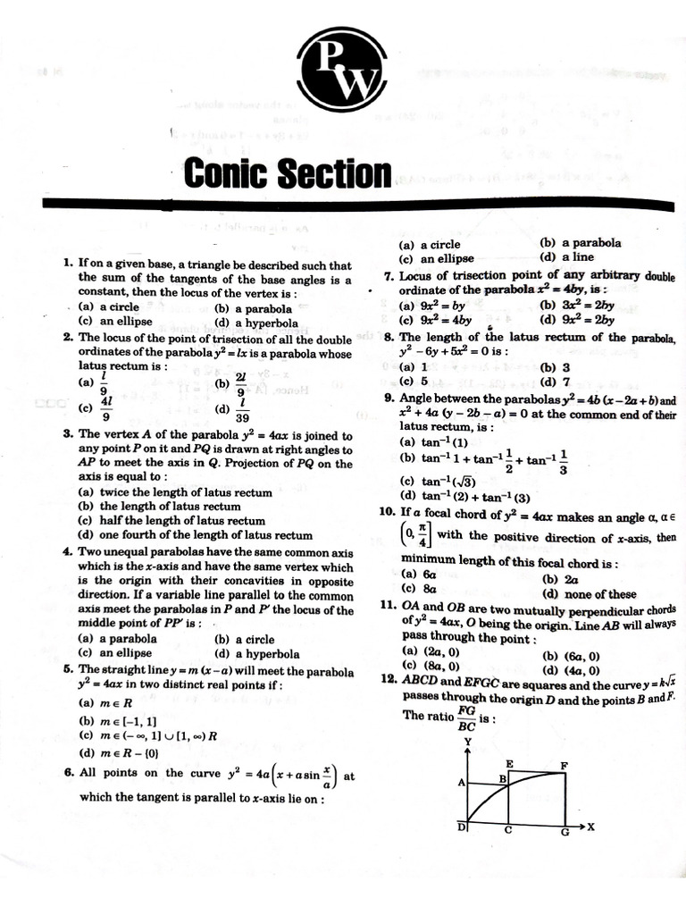 Conic Sections | PDF