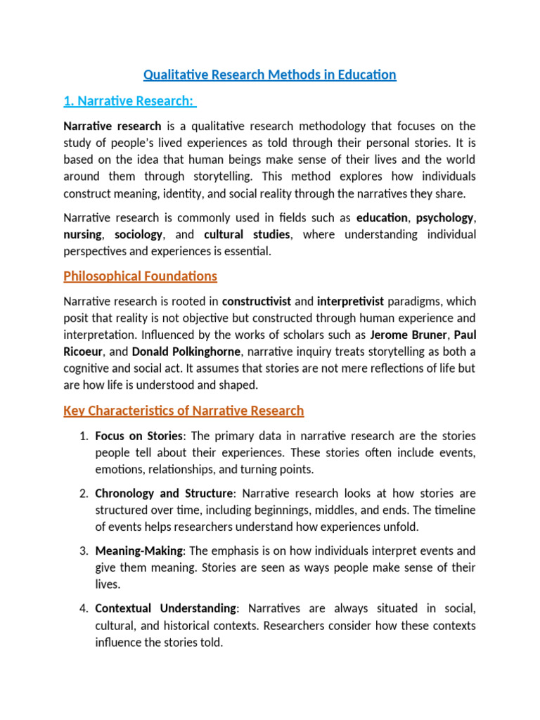 Qualitative Research Methods Overview | PDF | Case Study ...