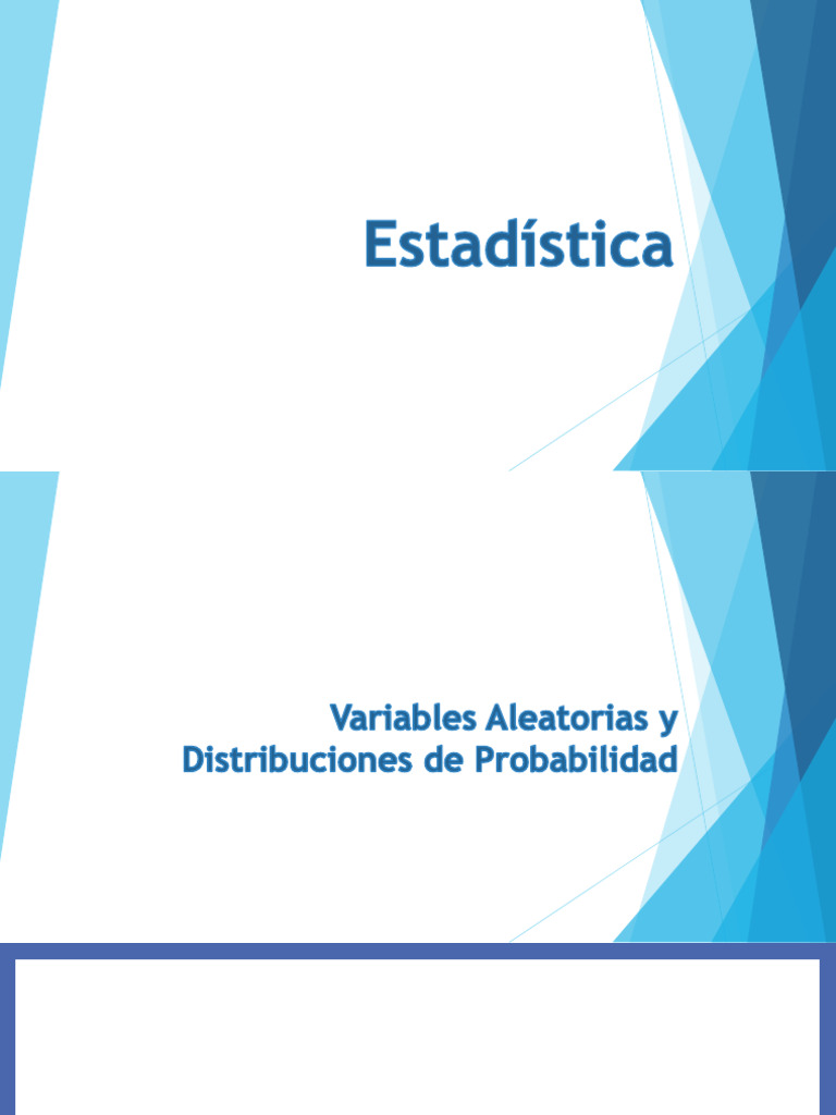 Cap4 Variables Aleatorias Discretas y Continuas | PDF | Teoría de probabilidad | Variable aleatoria