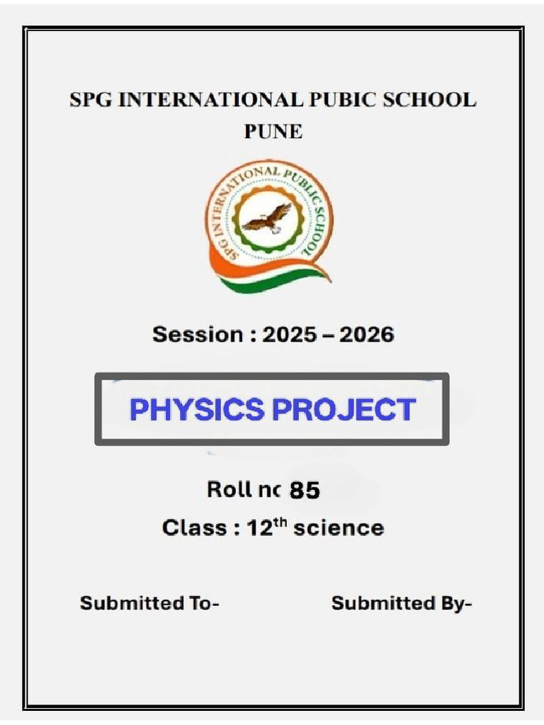 Physics Project | PDF