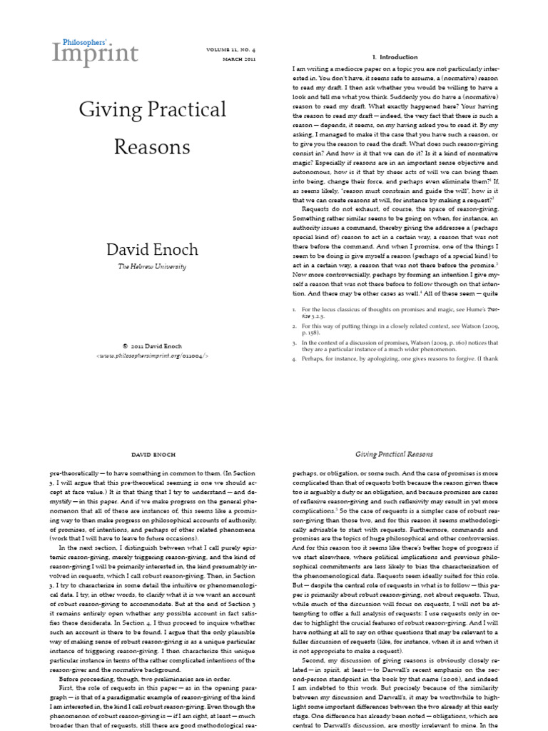 Understanding Robust Reason-Giving | PDF