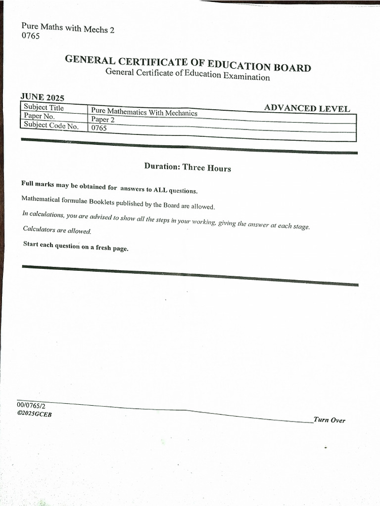 Gce PMM 2 June 2025 | PDF
