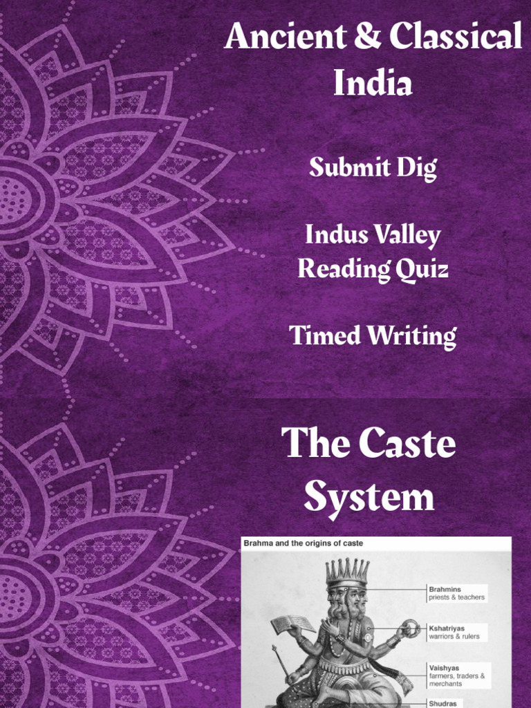 Caste System_ Ancient & Classical India | PDF