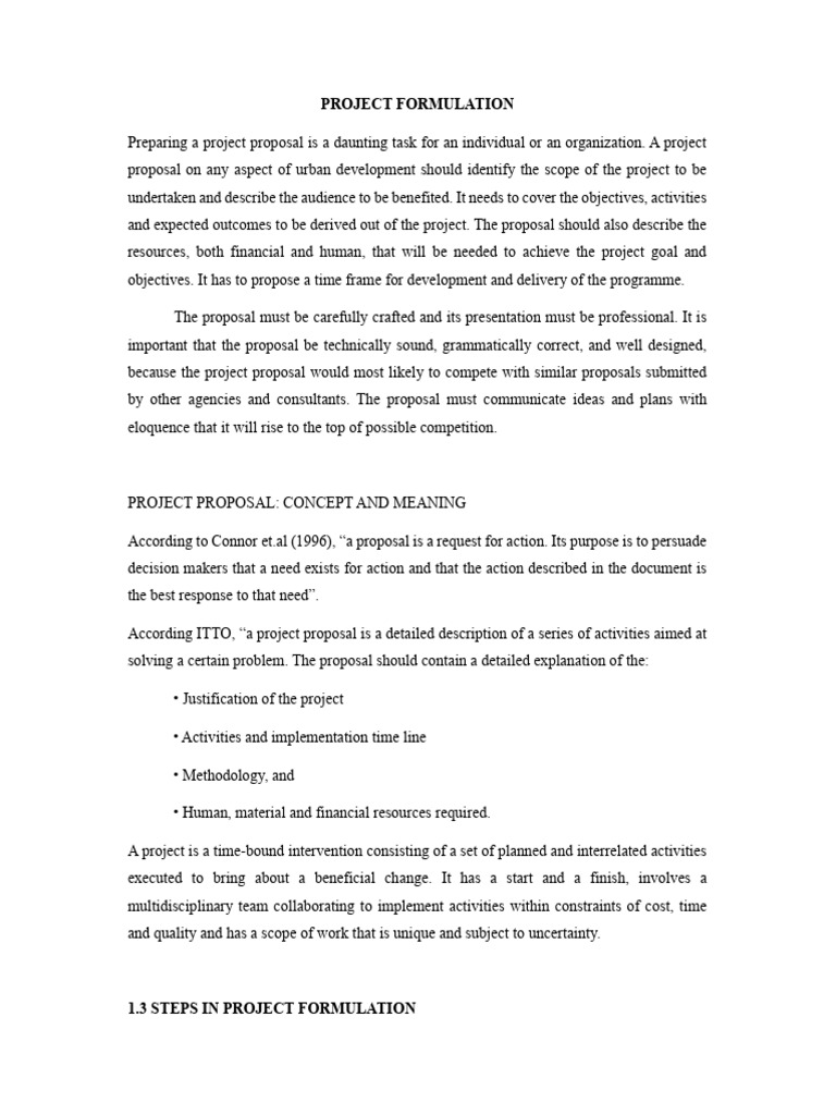 Urban Project Proposal Guidelines | PDF | Evaluation | Goal