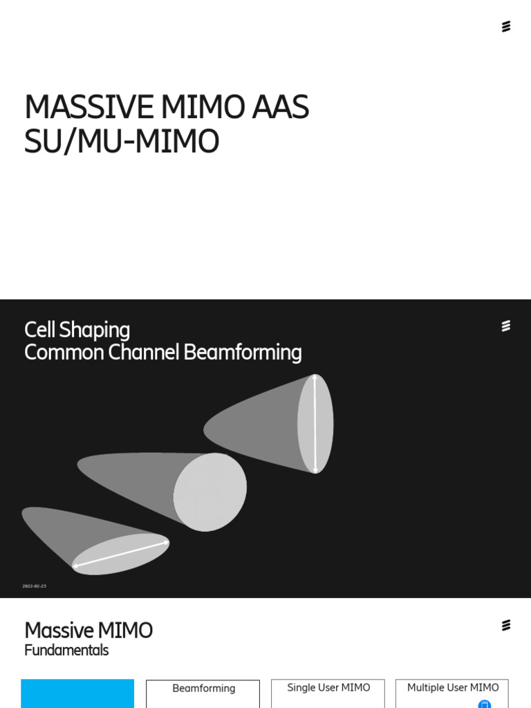 Massive MIMO and Beamforming Techniques | PDF | Mimo | Physical Layer ...