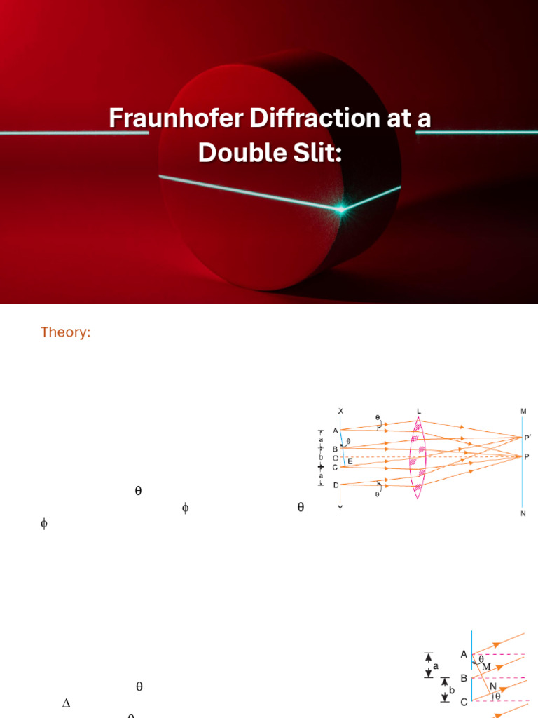 Double Slits Diffraction | PDF | Diffraction | Oscillation