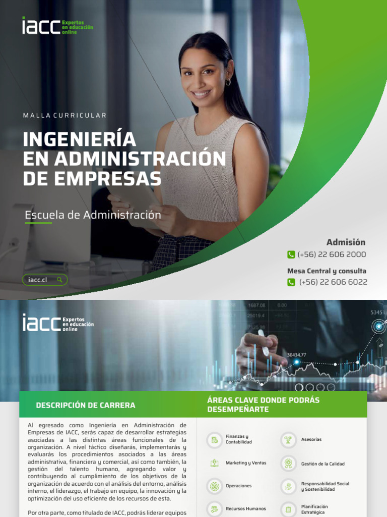 Ingeniería en Administración de Empresas malla curricular iacc | PDF | Gestión de recursos ...