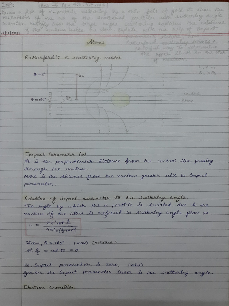 Atoms Notes | PDF