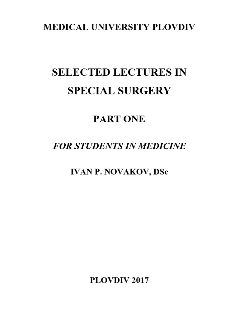 4) Surgical Diseases Textbook (Lecture Book) (1) | PDF