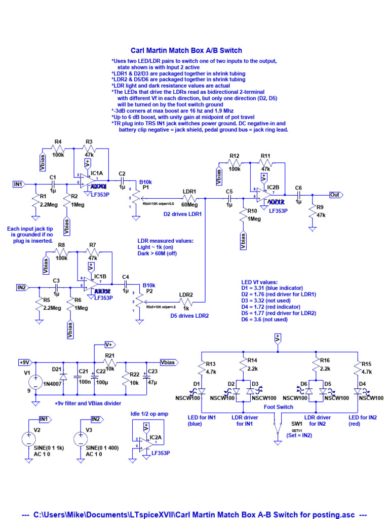 Carl Martin Match Box A/B Switch Design | PDF | Electrical Engineering ...