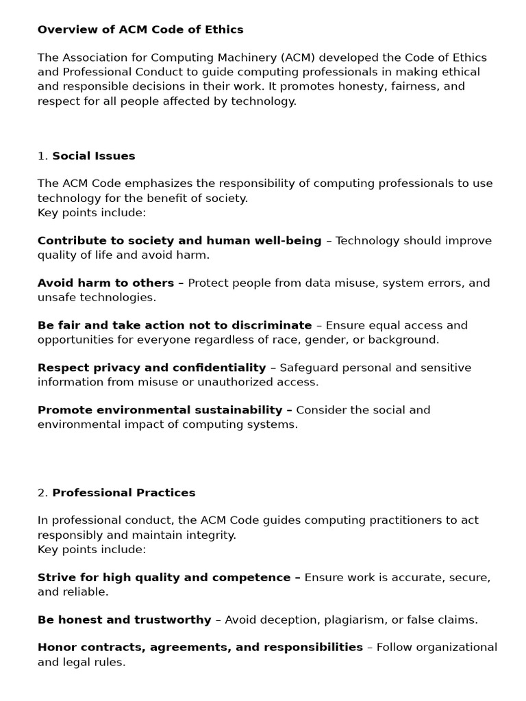 Overview of ACM | PDF