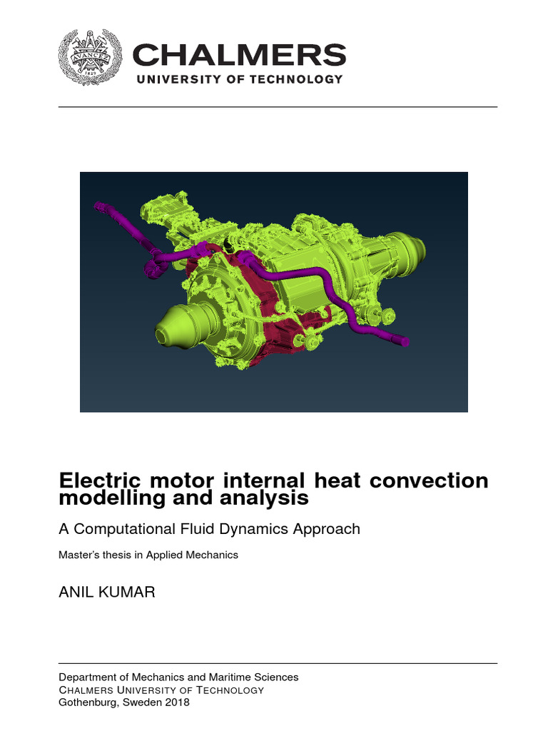 Electric Motor Internal Heat Convection Modelling and Analysis | PDF ...