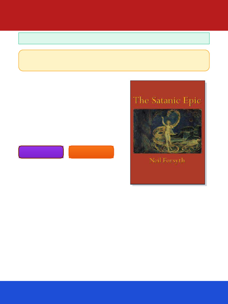 The Satanic Epic Neil Forsyth Ebook Seamless Access | PDF | Mathematics ...
