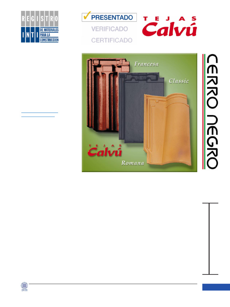 Tejas Ceramica y Natural Esmaltada | PDF | Ingeniería de Edificación ...