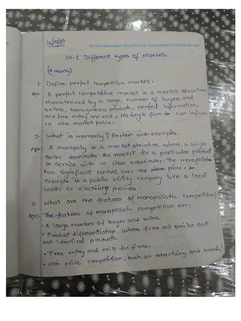 Economics CH 1 Sem 2 | PDF