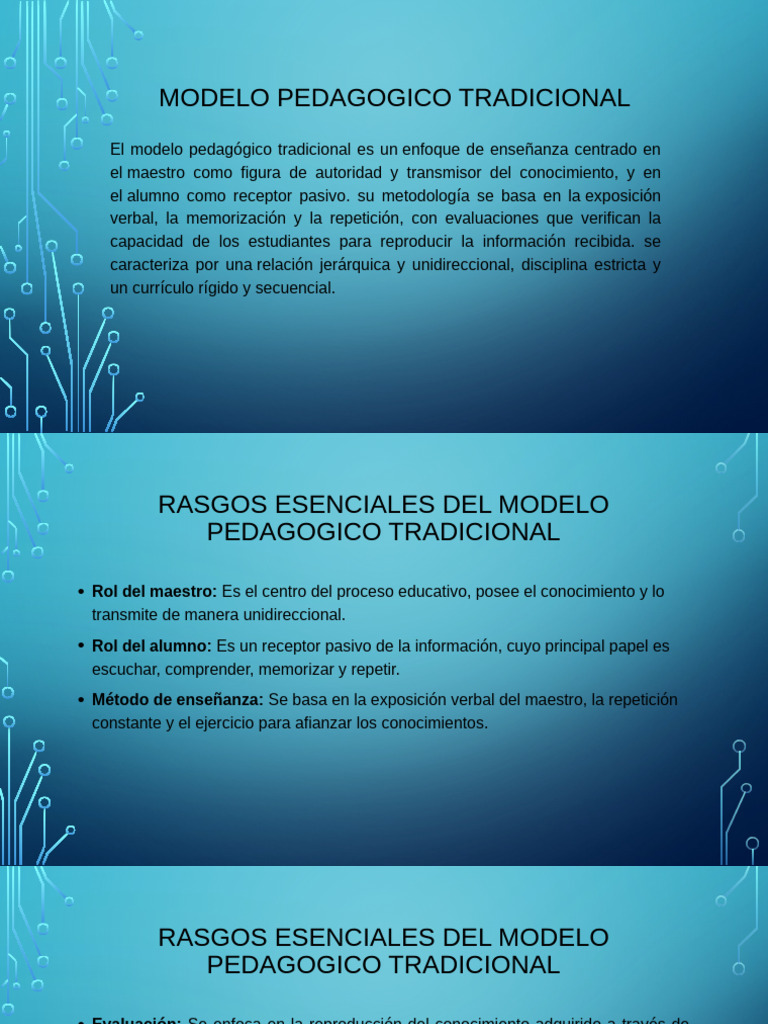 Modelo Pedagogico Tradicional Pdf Enseñando Plan De Estudios