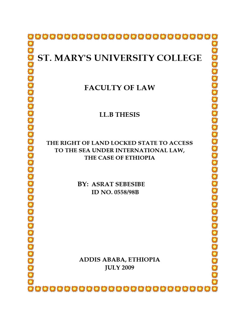 Ethiopia's Sea Access Rights Explained | PDF | Territorial Waters ...