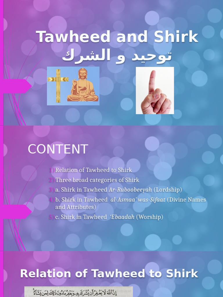 Understanding Tawheed and Shirk | PDF