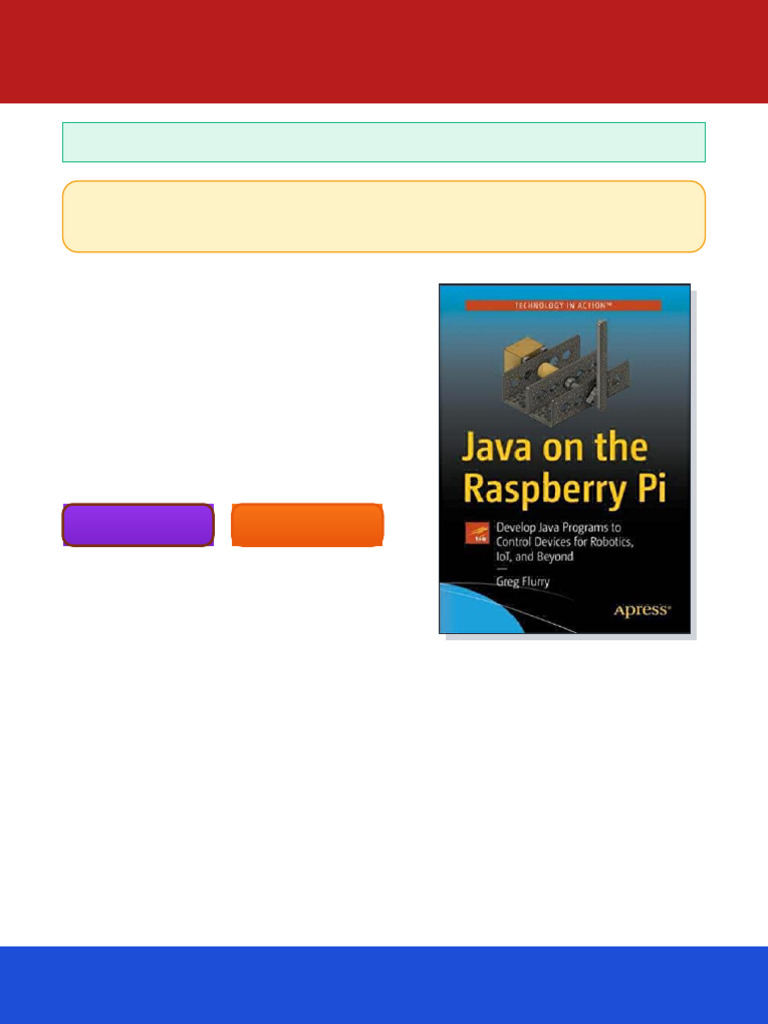 Java on the Raspberry Pi: Develop Java Programs to Control Devices for ...