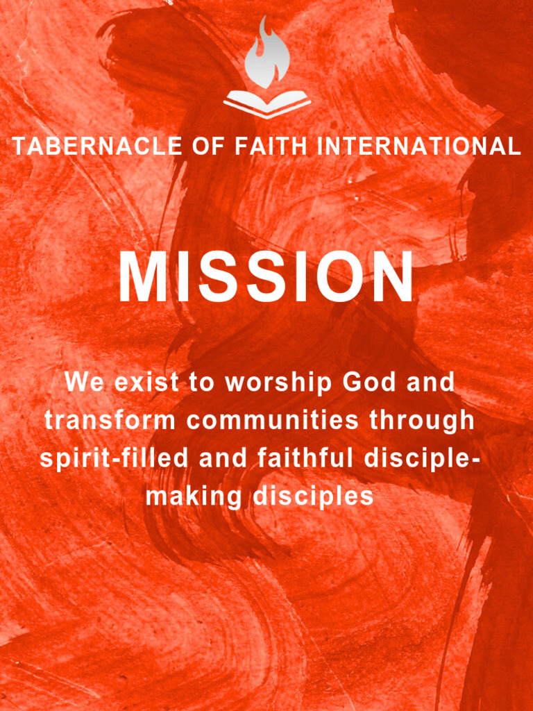Tabernacle of Faith Mission & Vision | PDF