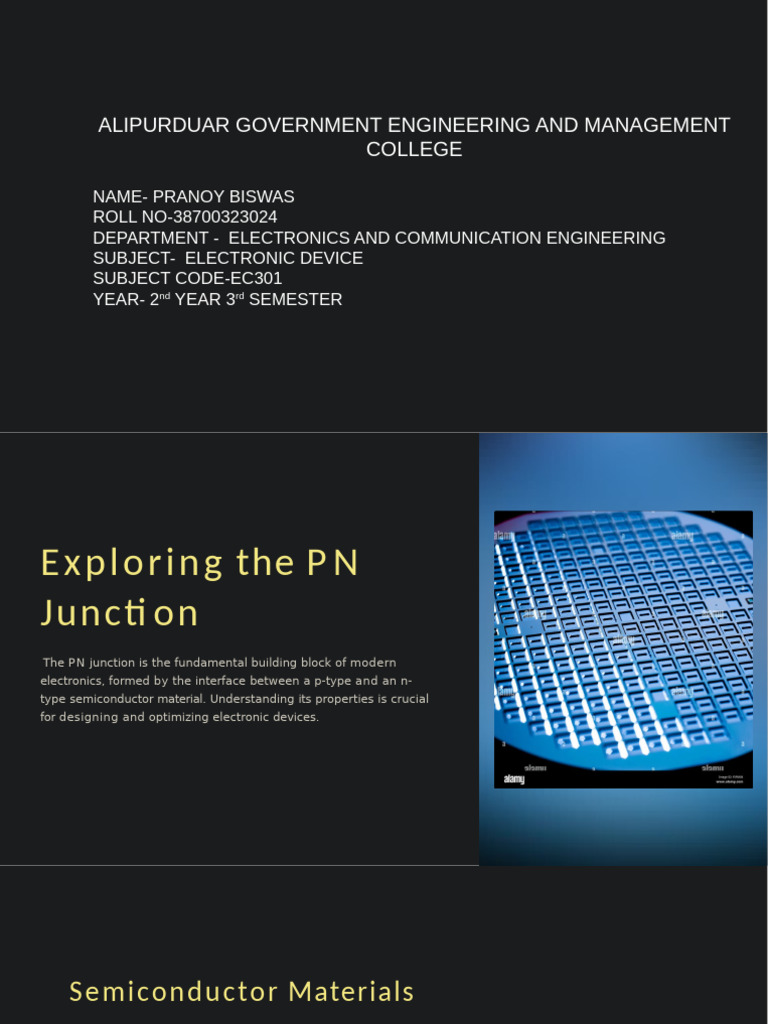 Understanding PN Junctions in Electronics | PDF | P–N Junction ...