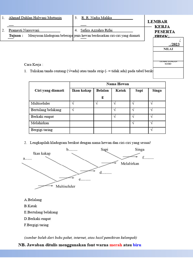 Kladogram dan Kunci Determinasi Tumbuhan | PDF