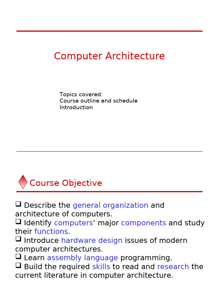 Lecture 1 Introduction | PDF | Computer Data Storage | Input/Output