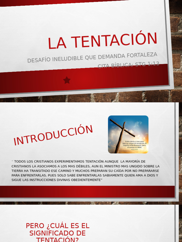 La Tentacion | PDF | Pecado | Espiritualidad