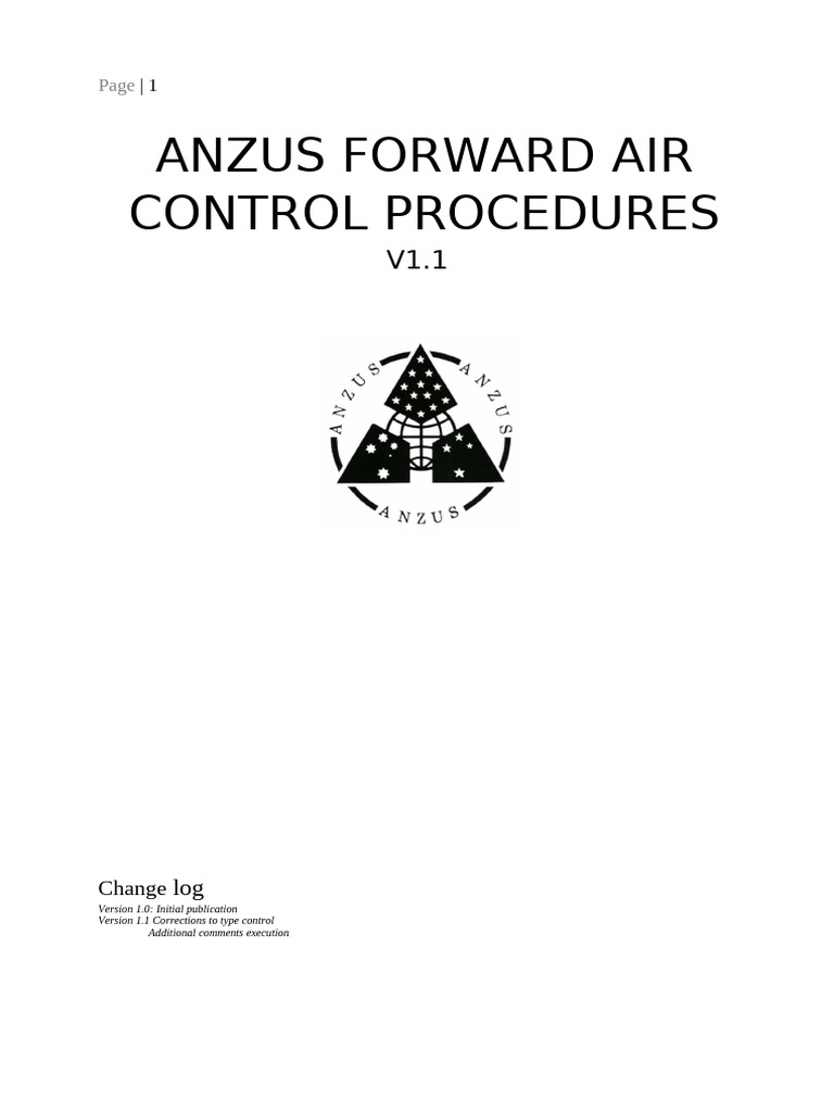 ANZUS_FAC_Procedures_V1.1 | PDF | Close Air Support | Artillery