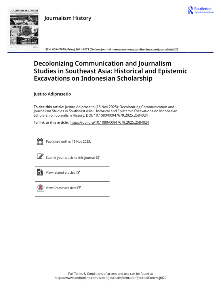 Decolonizing Journalism in Southeast Asia | PDF | Epistemology ...
