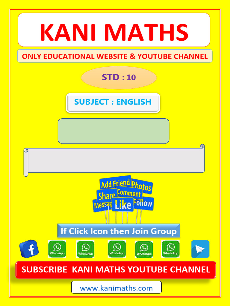 STD 10 English Worksheets for Students | PDF | Courage