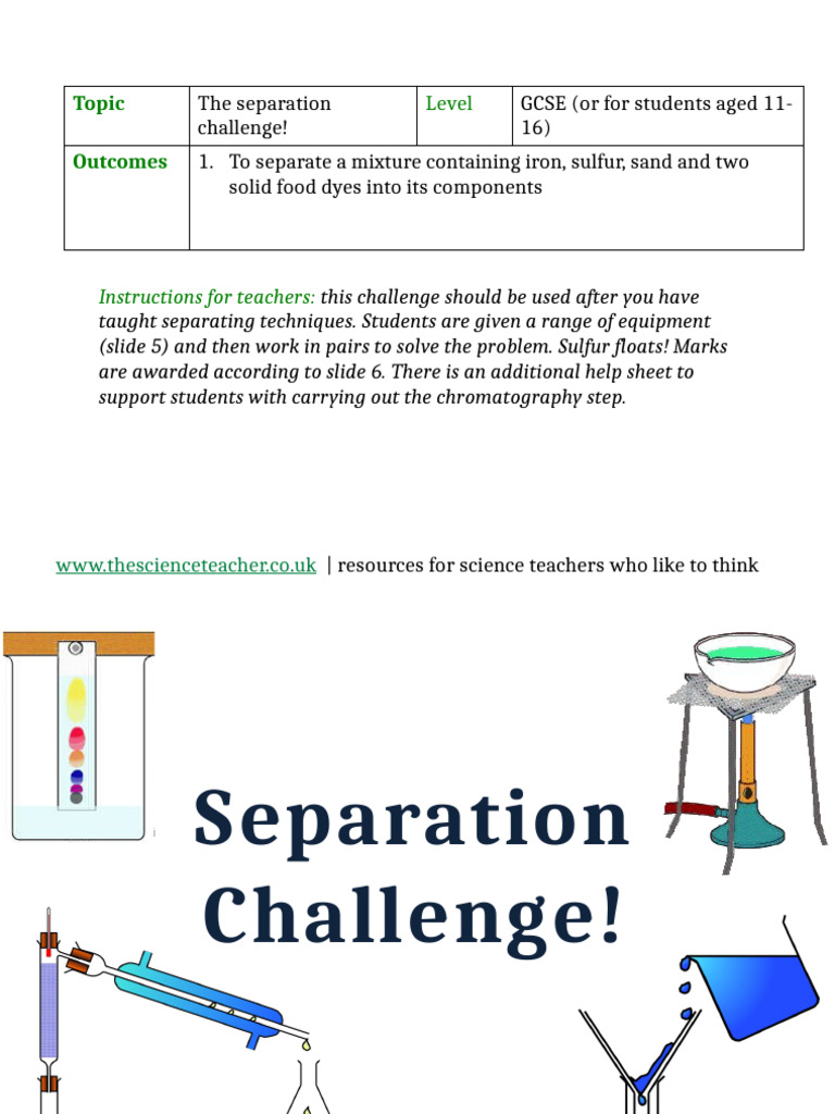 Separation Challenge Presentation | PDF