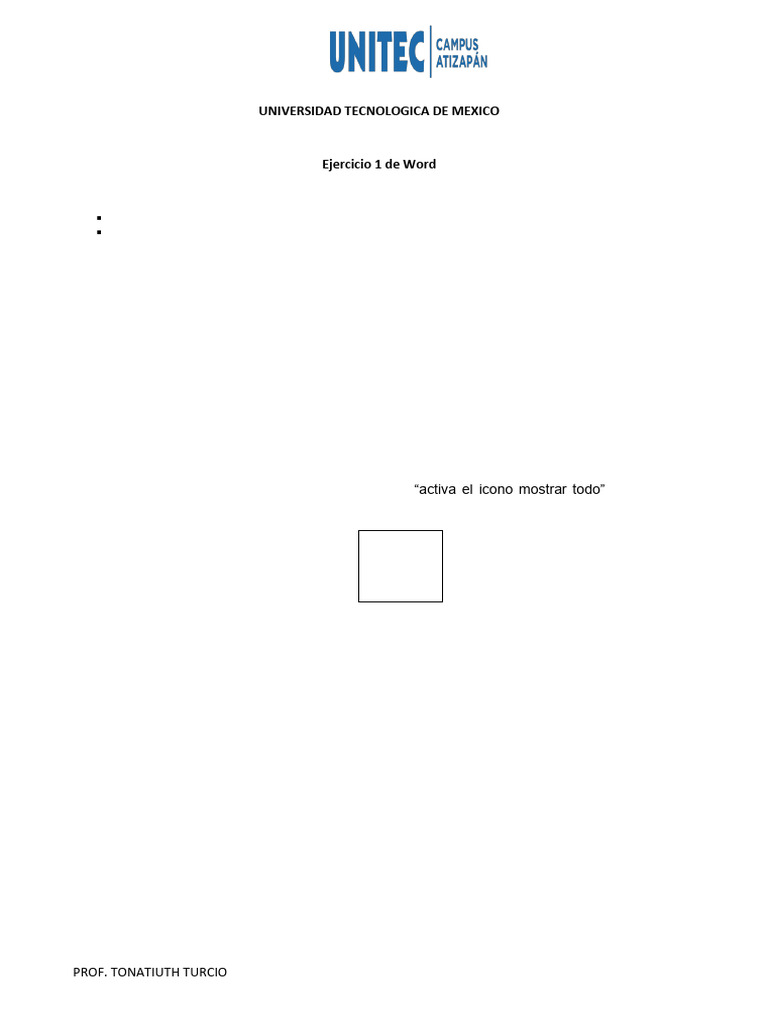 Práctica de Word: Ejercicios y Formatos | PDF | Microsoft Word | Software