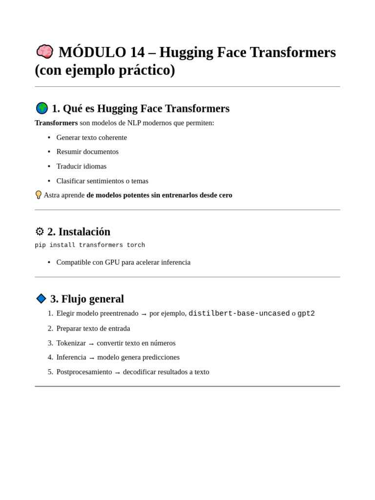 14 Hugging Face Transformers | PDF