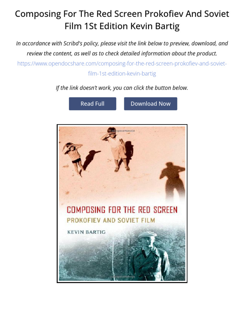 Composing for the Red Screen Prokofiev and Soviet Film 1st Edition ...