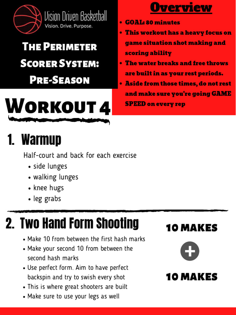 Pre-Season Workout Log 4 | PDF | Indoor Sports | Sports Rules And ...